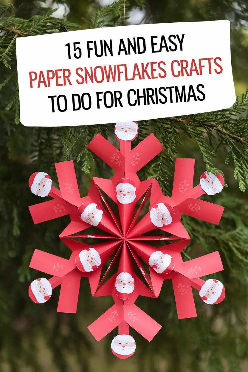 16 Fun and Easy Paper Snowflakes Crafts to Transform Your Winter Decor ...