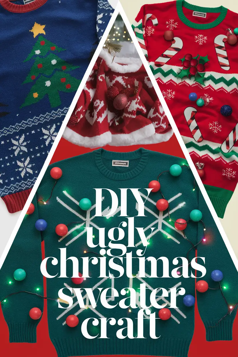 DIY Ugly Christmas Sweater - everydaysimplejoys.com