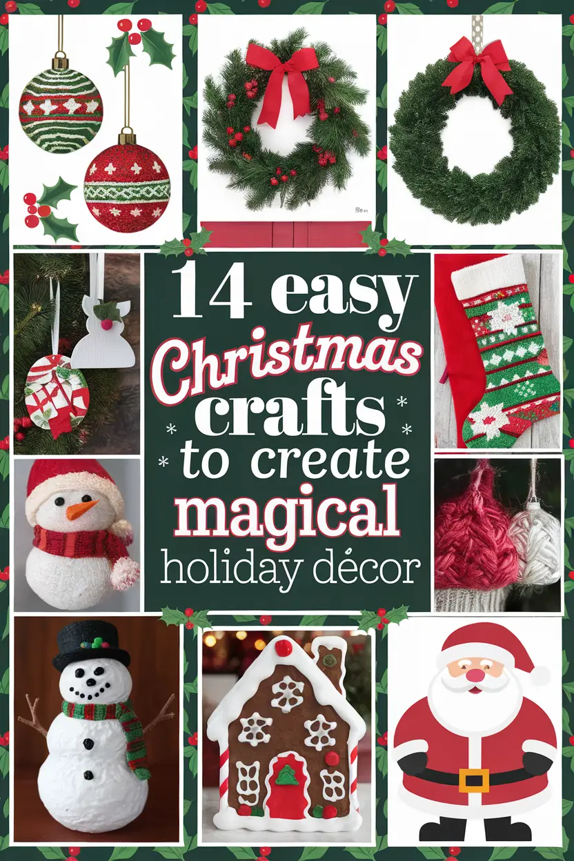 14 Easy Christmas Crafts to Create Magical Holiday Décor ...
