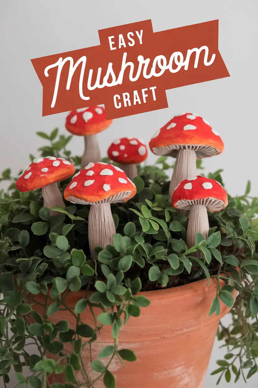 Fall in Love with This DIY Mushroom Crafts (Perfect for Home Decor ...