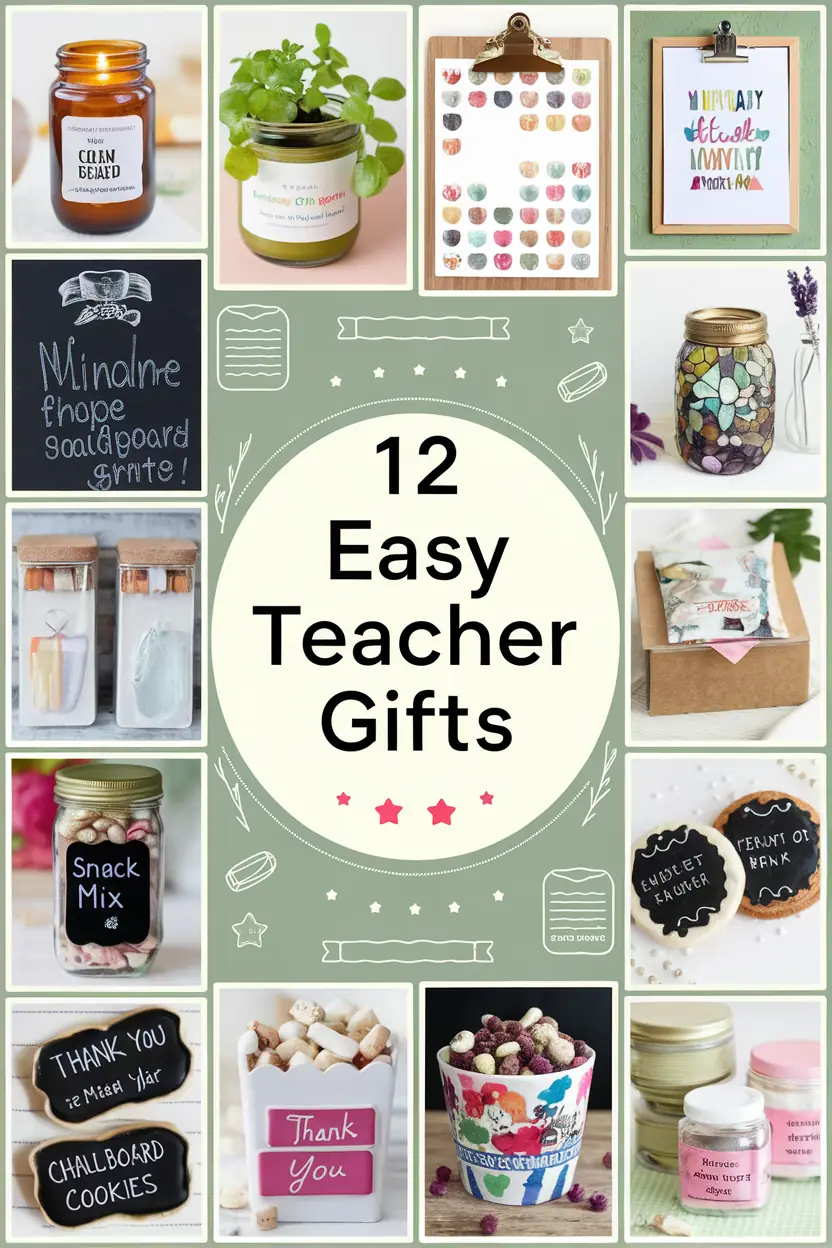 No Crafting Skills? No Problem! 12 Easy Teacher Gifts Anyone Can Make ...