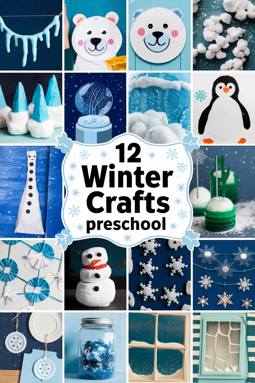 12 Adorable Winter Crafts for Preschoolers That Are Easy and Fun ...
