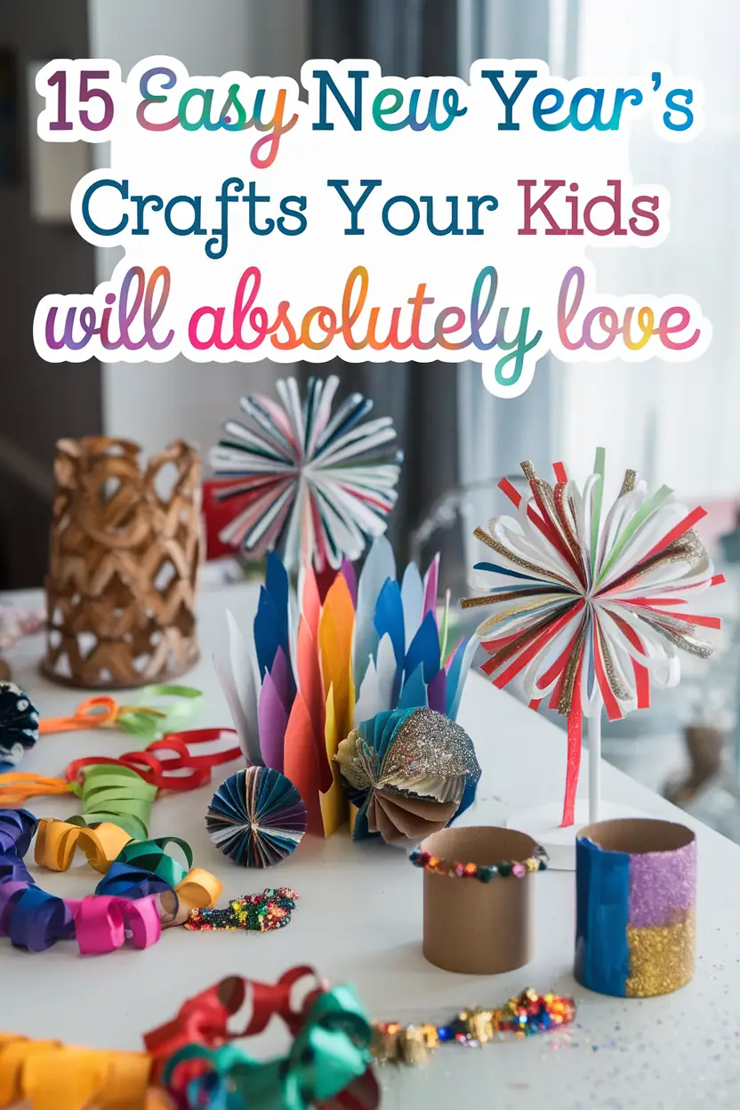 15 Easy New Year’s Crafts Your Kids Will Absolutely Love ...