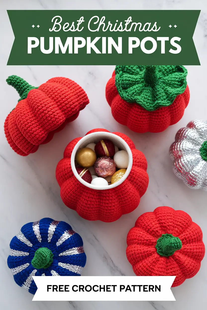 The Easiest Crochet Pumpkin Pot Pattern for Christmas – Why Not Try it Out Today ...