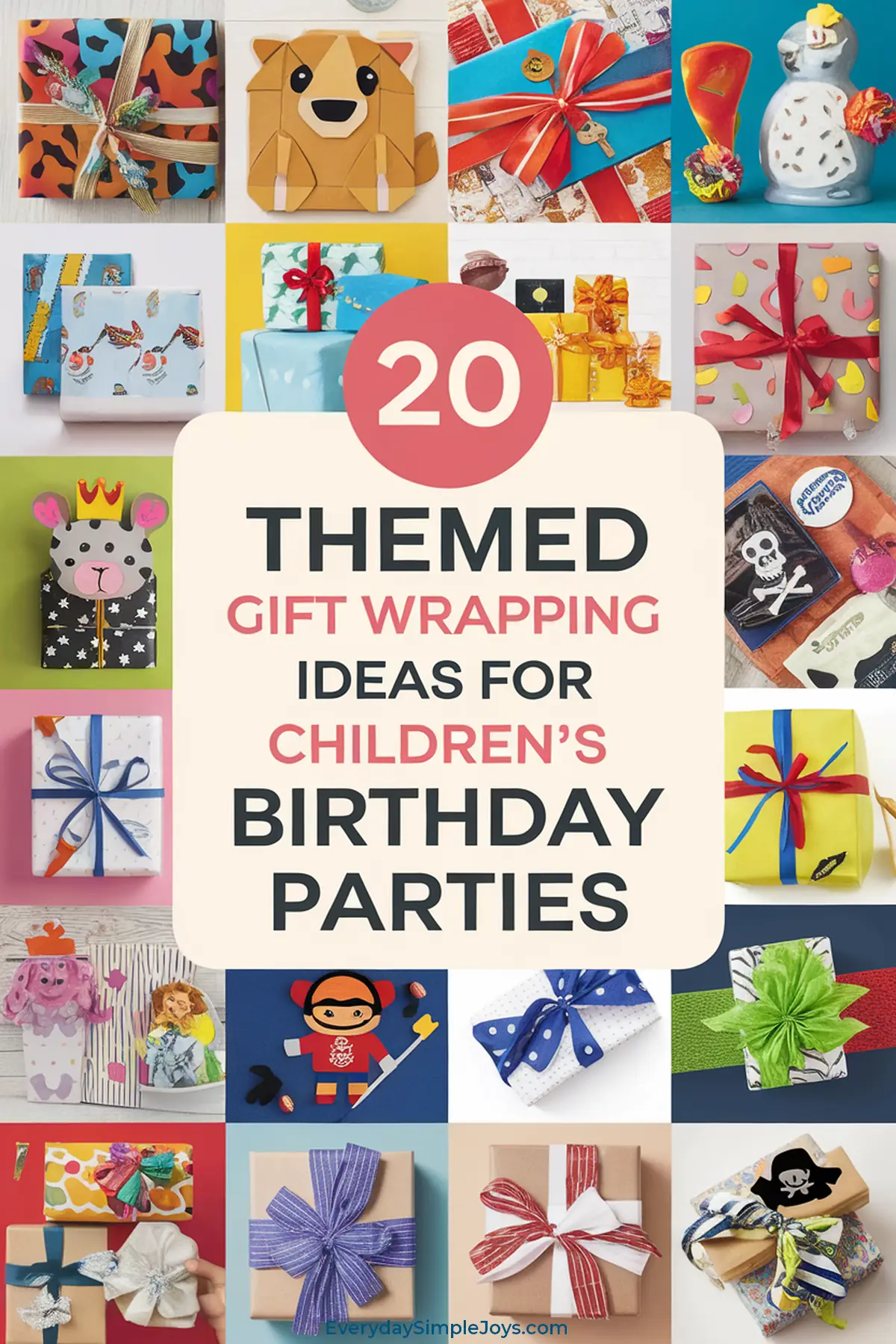 20 Themed Gift Wrapping Ideas for Children's Birthday Parties