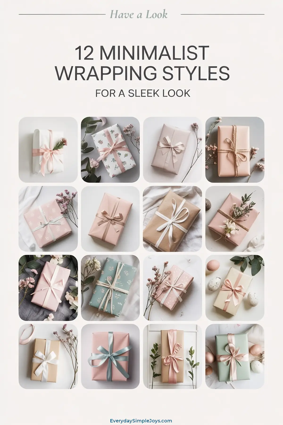 12 Minimalist Wrapping Styles for a Sleek Look