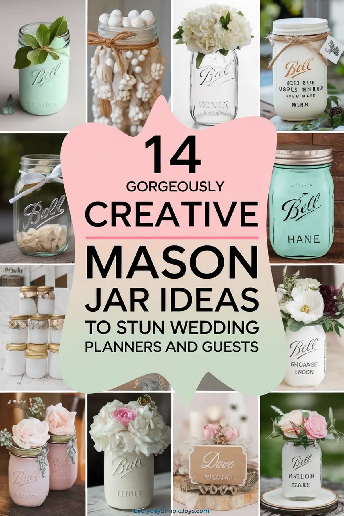 14 Gorgeously Creative Mason Jar Ideas to Stun Wedding Planners and ...