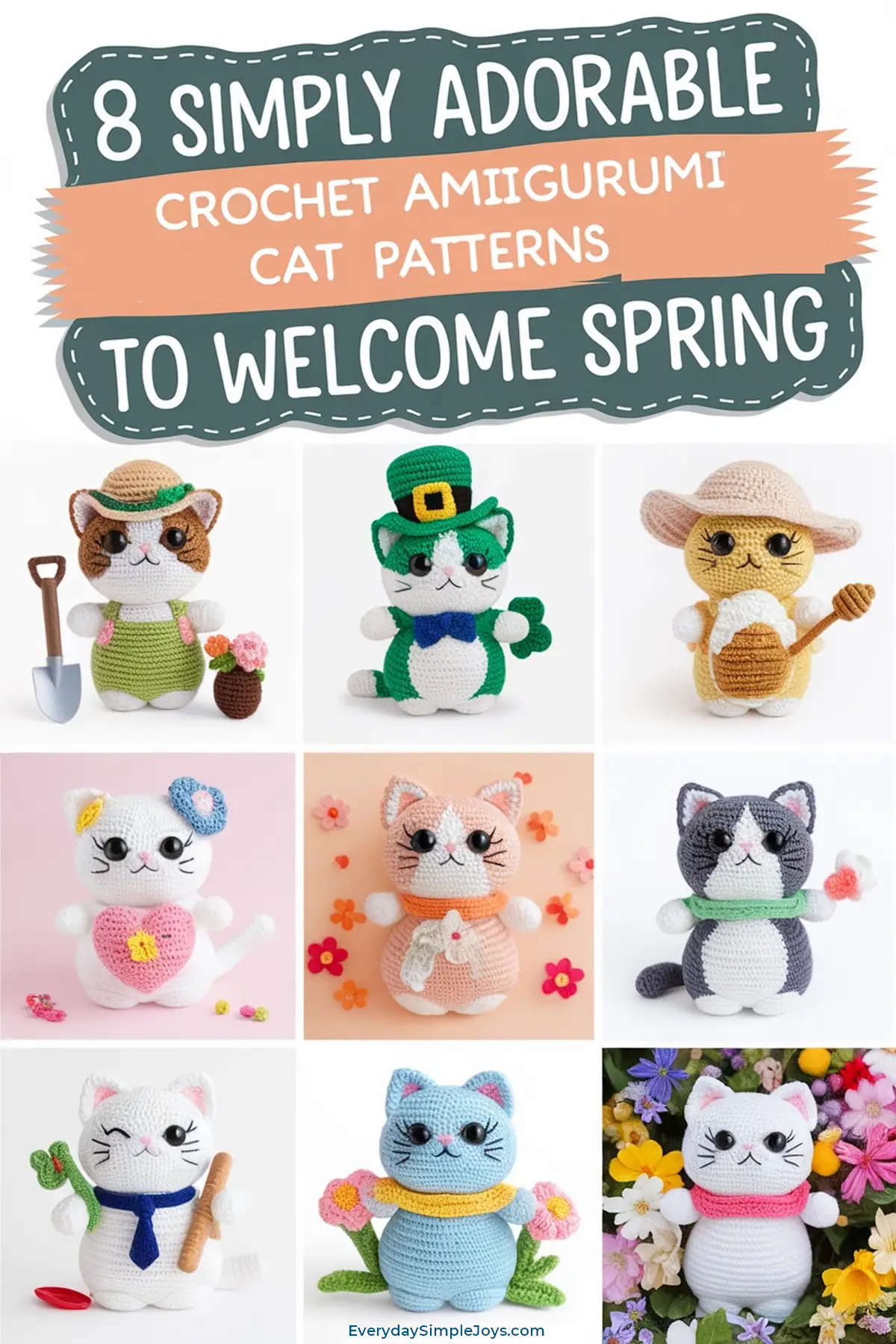 8 Simply Adorable Crochet Amigurumi Cat Patterns to Welcome Spring ...