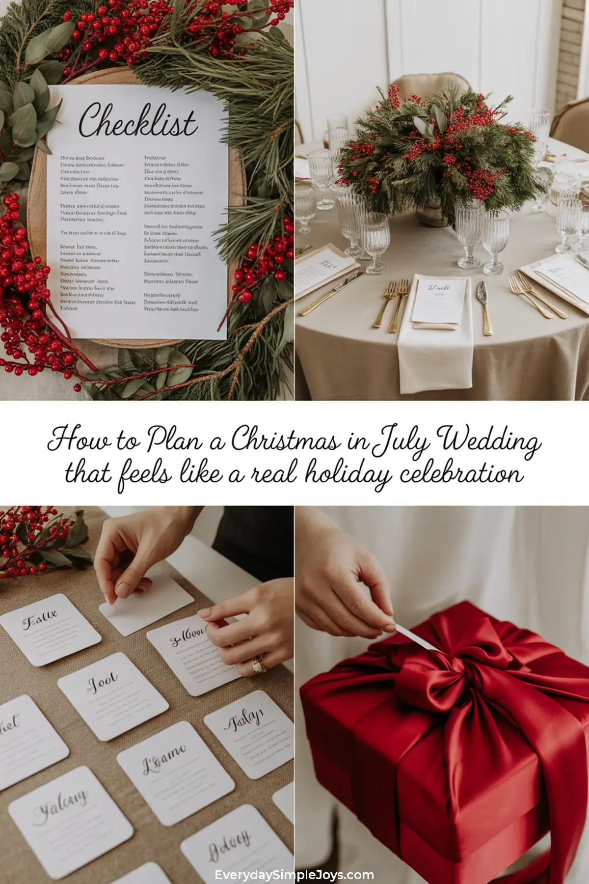 How to Plan a Christmas in July Wedding That Feels Like a Real Holiday ...